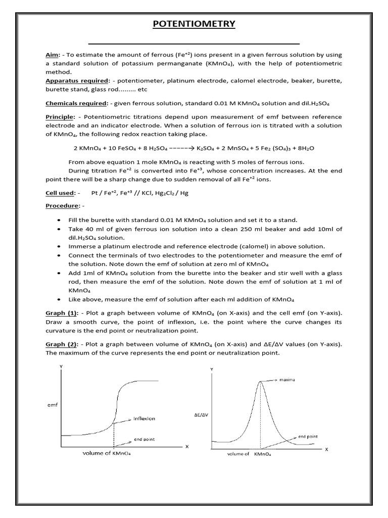 Potentiometry | PDF
