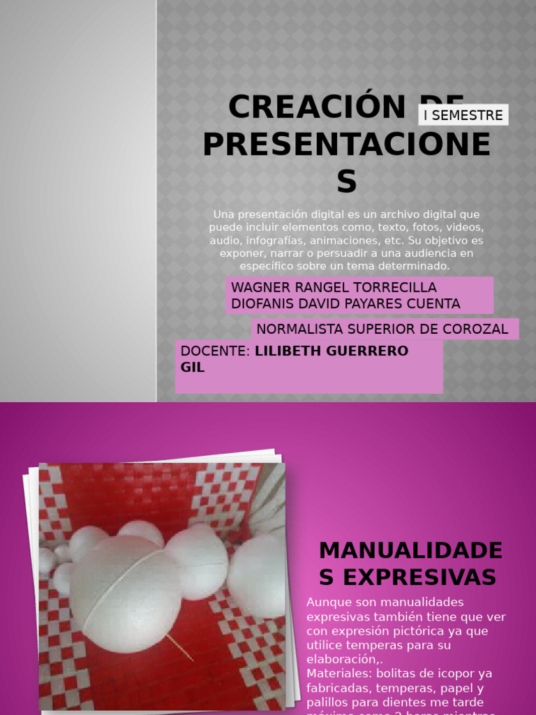 Creación de Presentaciones | PDF