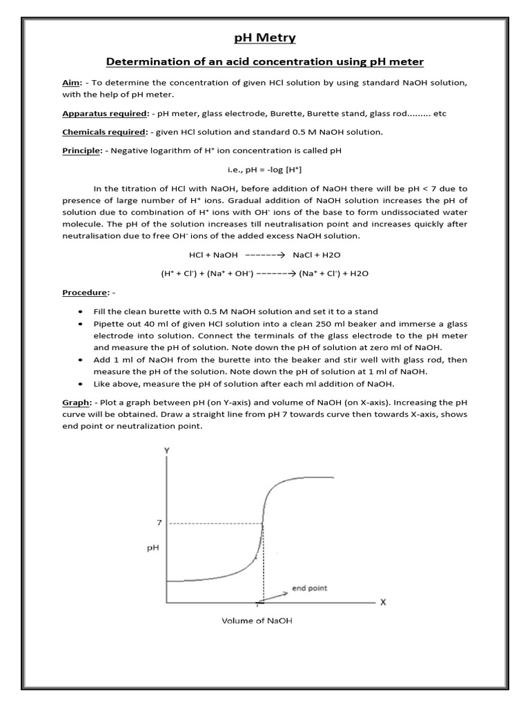 PH-metry | PDF