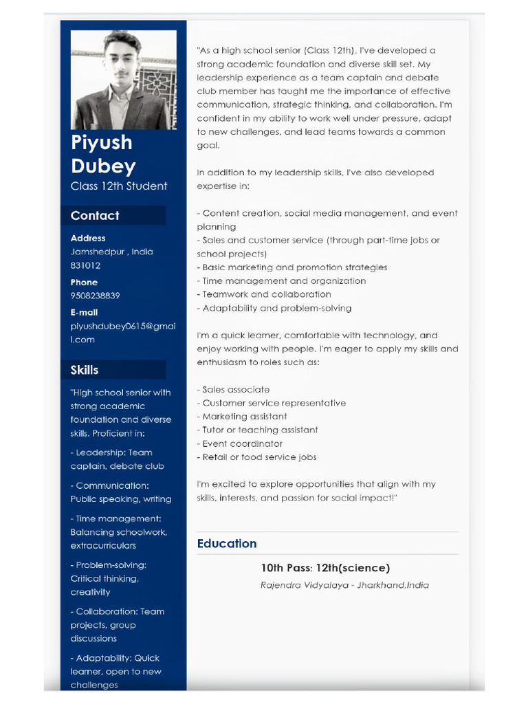 Piyush's Resume | PDF