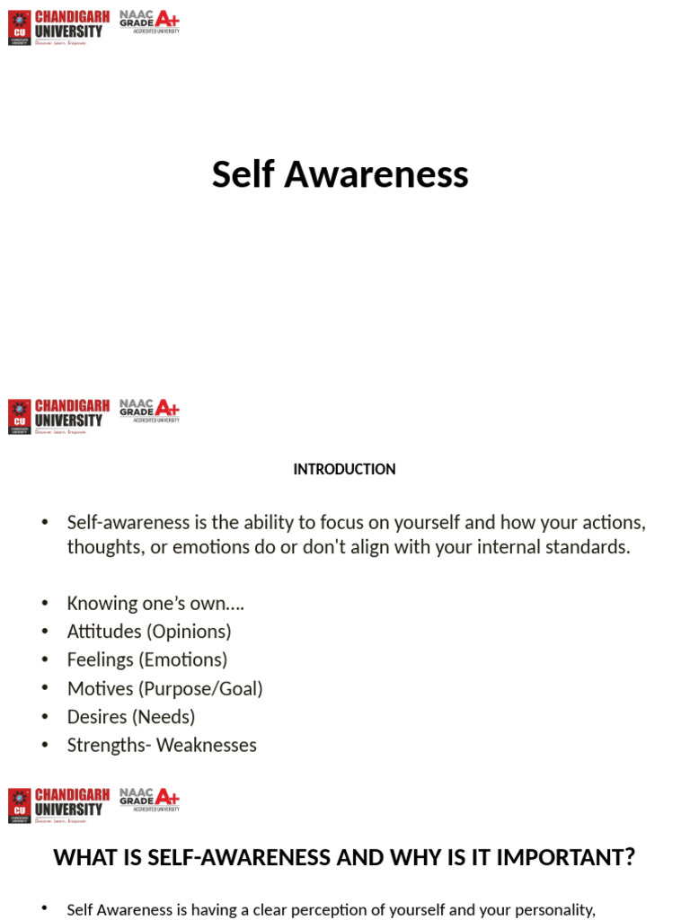Self Awareness | PDF