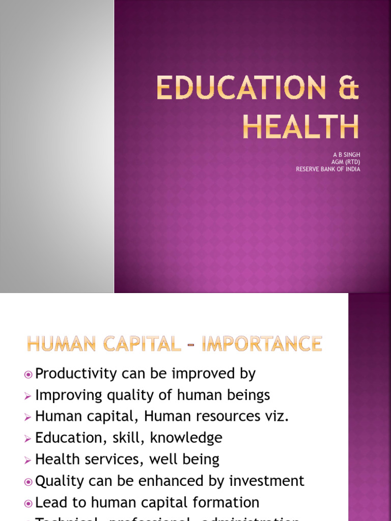 Education & Health | PDF