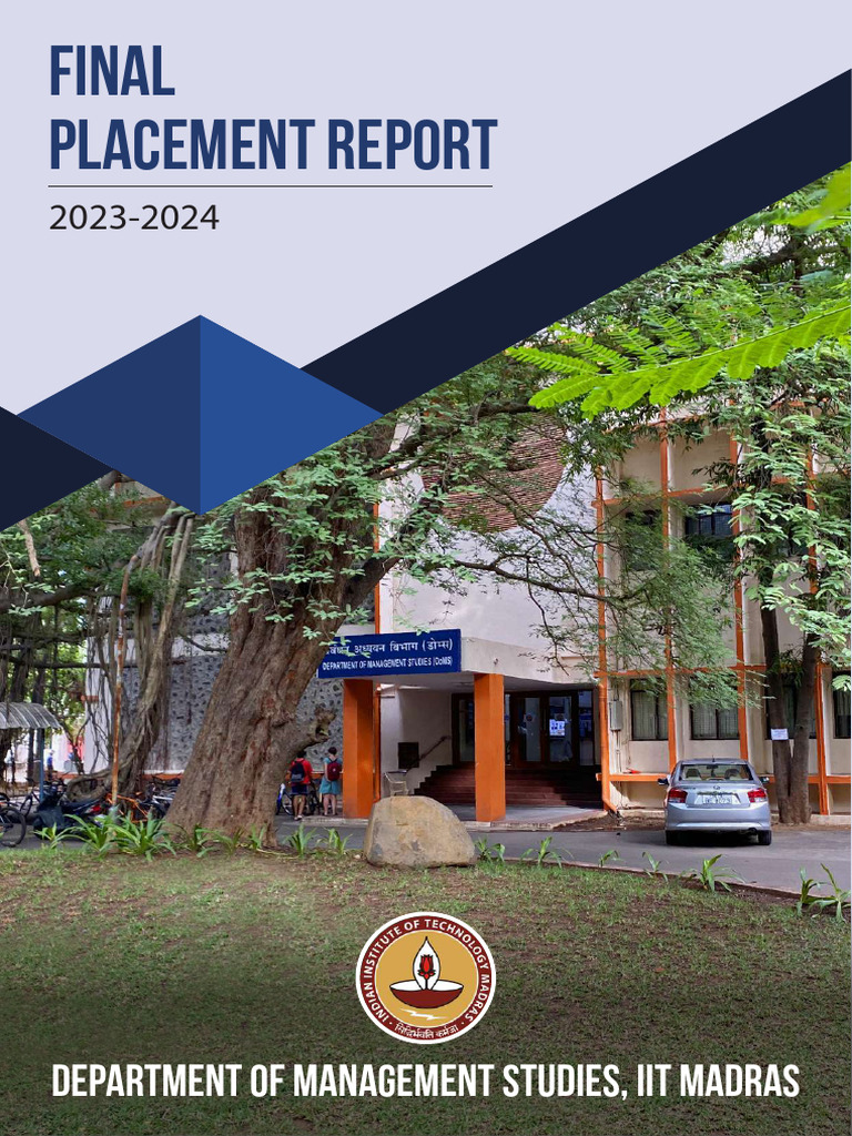 DoMS IIT Madras Final Placement Report 2023-24 | PDF