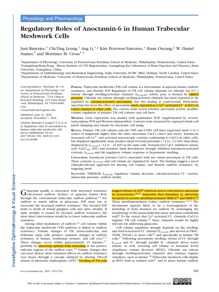 Banerjee Et Al (2017) IOVS 492 | PDF
