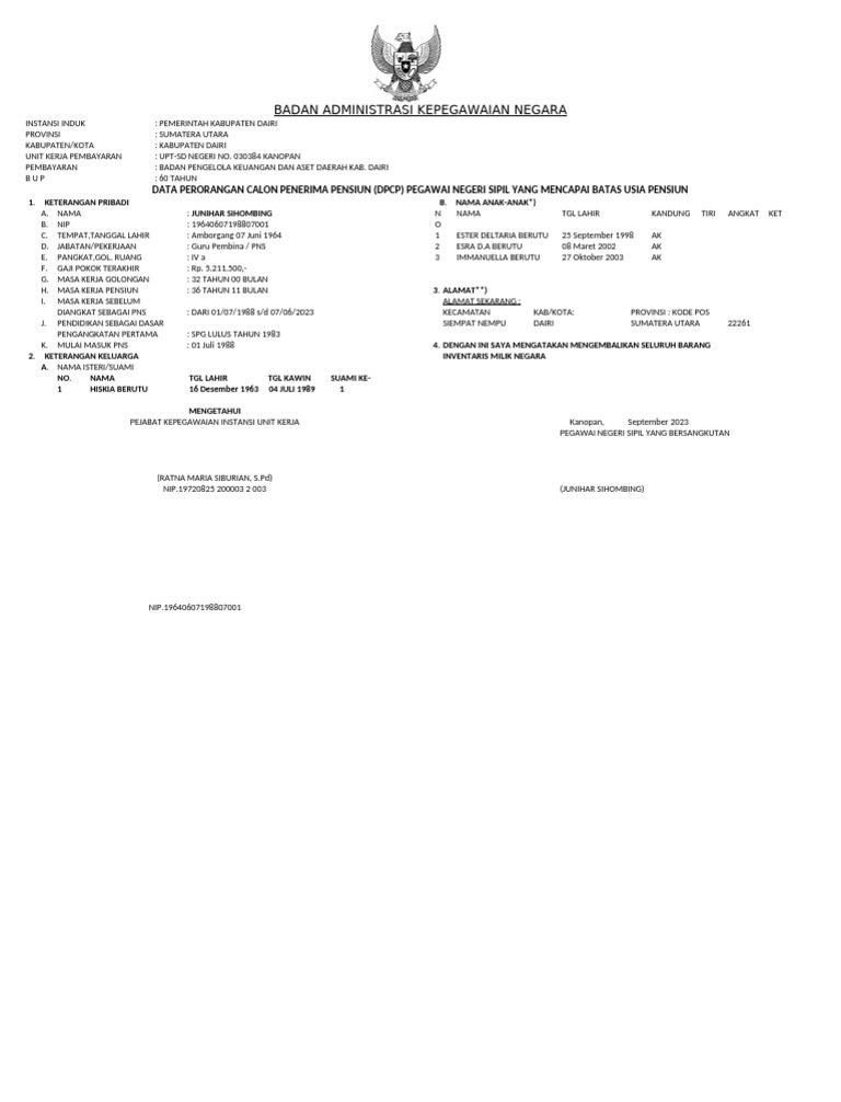 Badan Administrasi Kepegawaian Negara | PDF