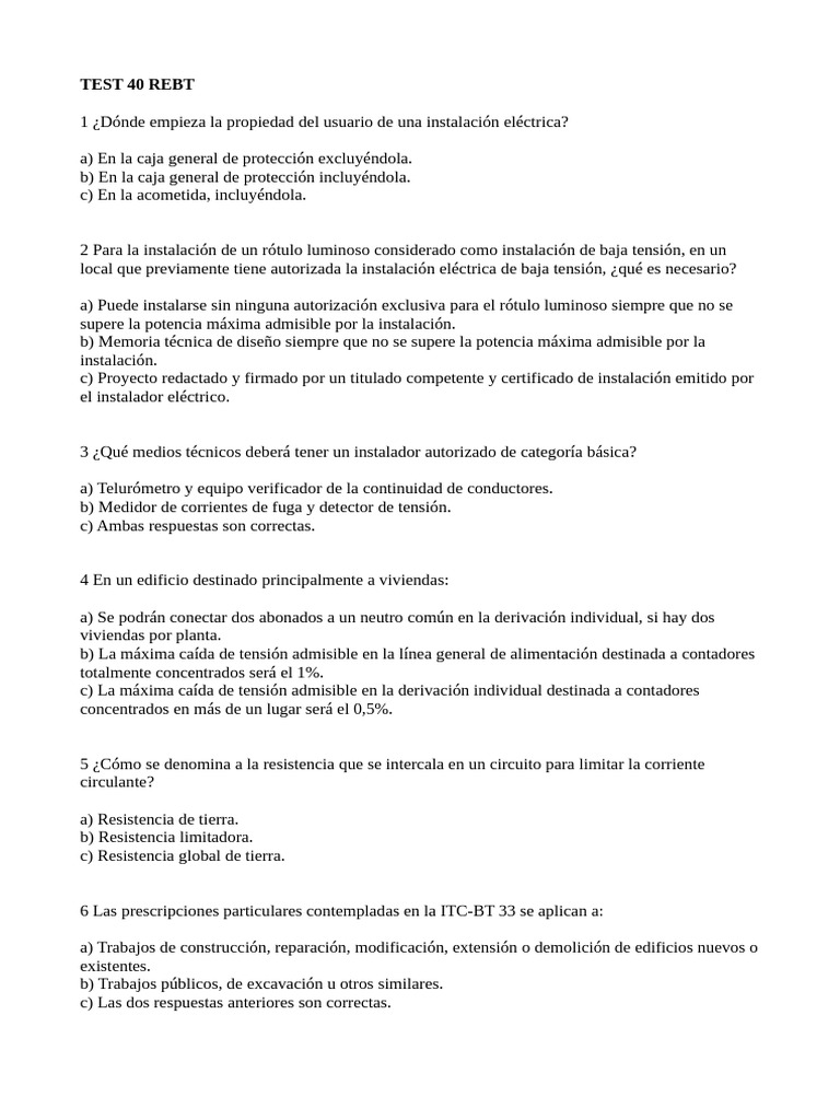 Test 40 Rebt | PDF