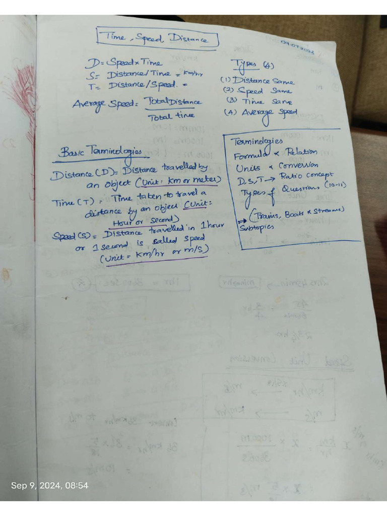 Time Speed And Distance Pdf