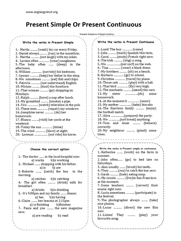 present-simple-vs-present-continuous | PDF