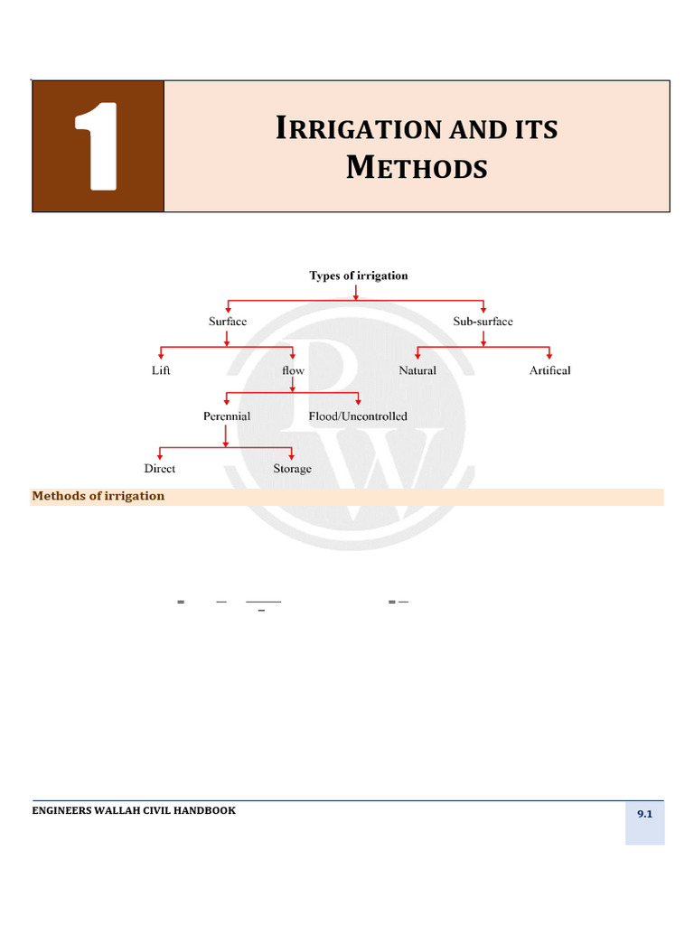 Irrigation | PDF | Irrigation | Science & Mathematics