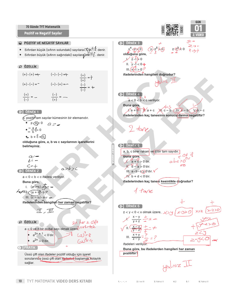 Mat 1-2 Tekrar | PDF