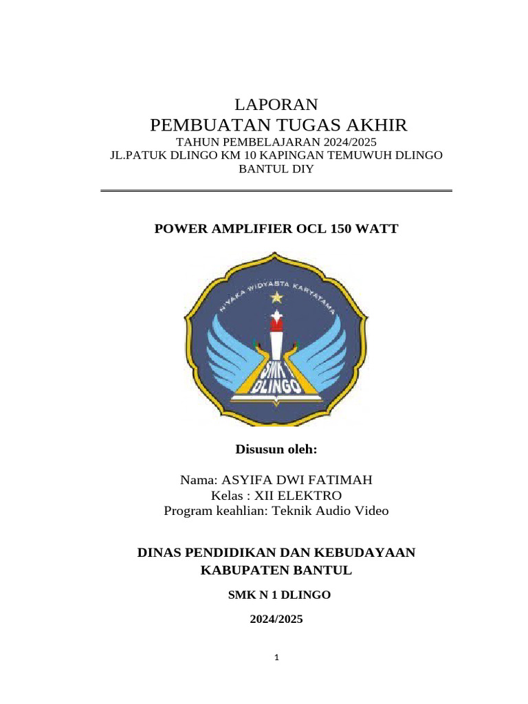 Projekkkk Asyifa DF4 | PDF