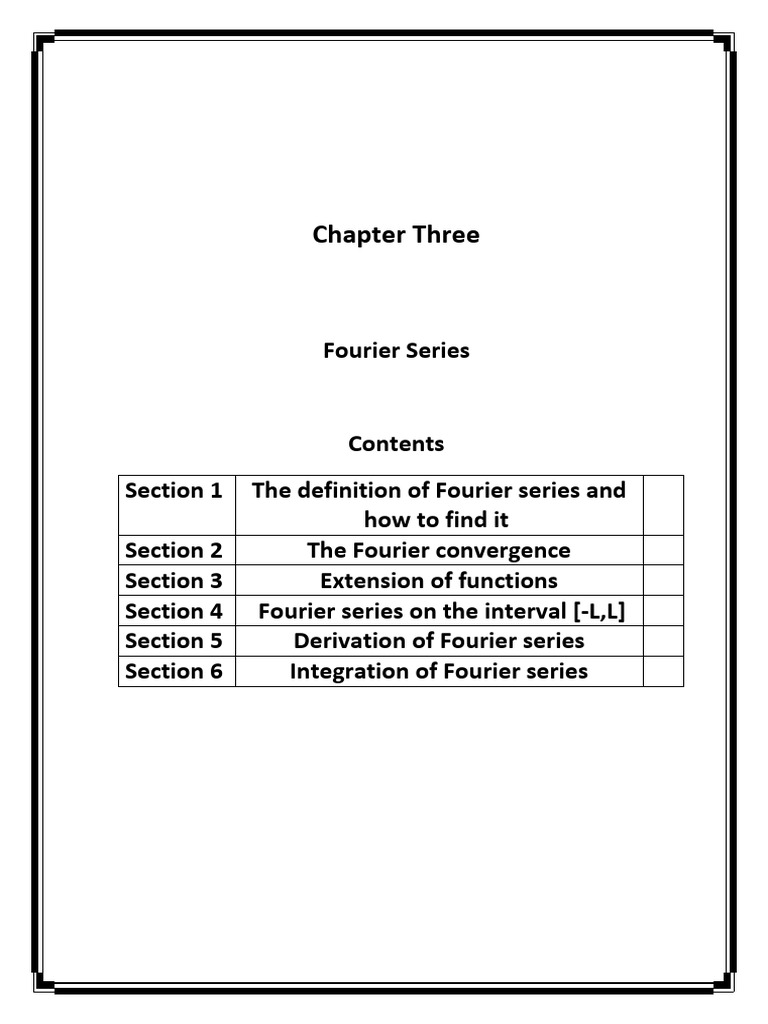 Fourier Series | PDF
