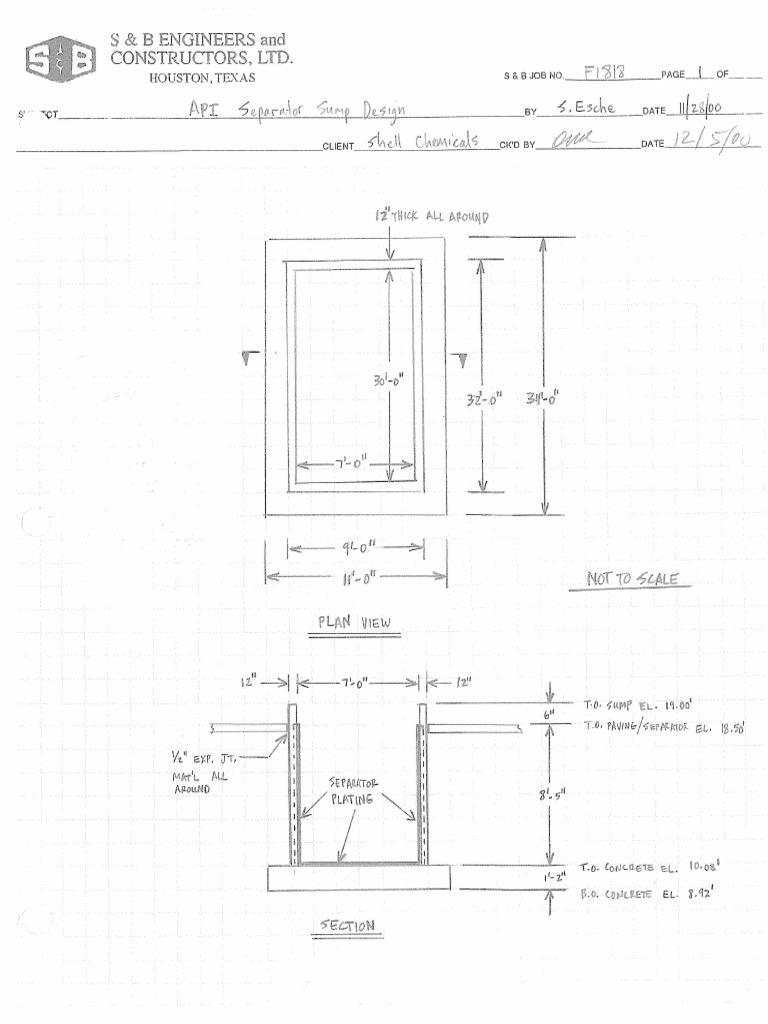 Rectangular Concrete Sump - Esche | PDF
