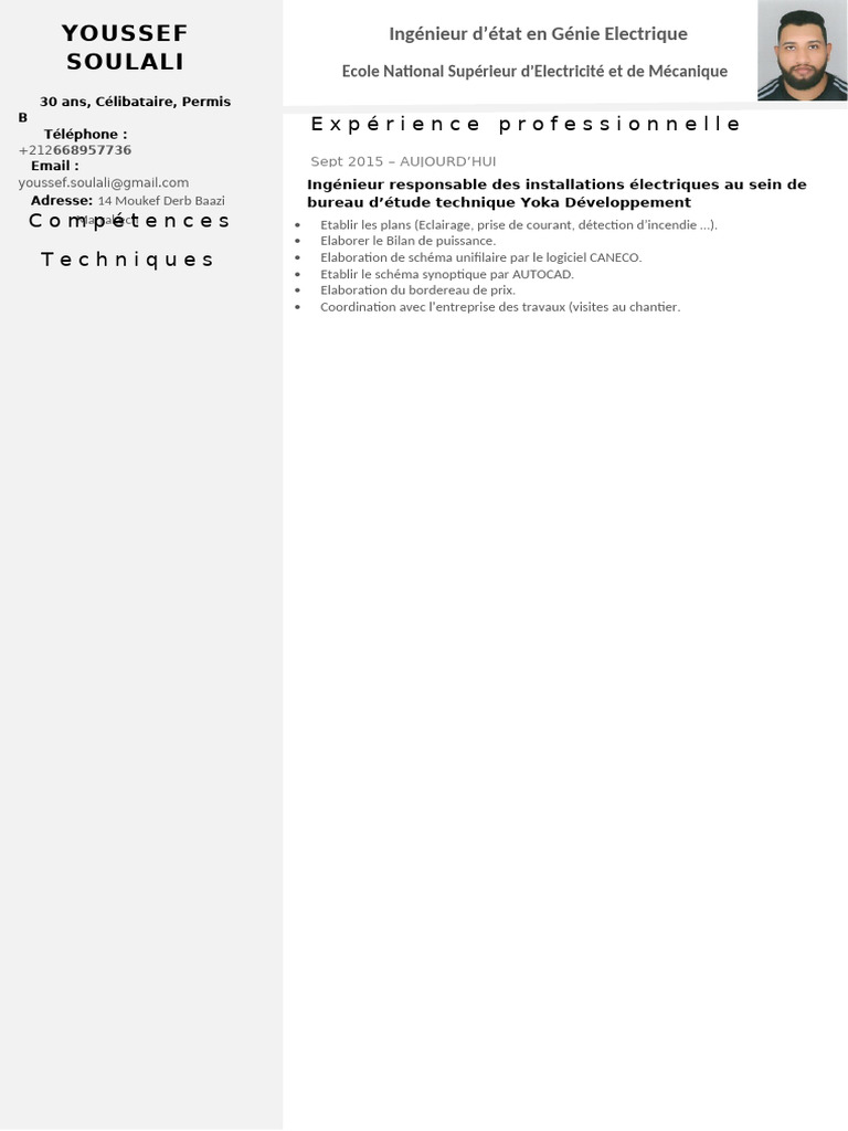 CV - Youssef Soulali 2022 | PDF