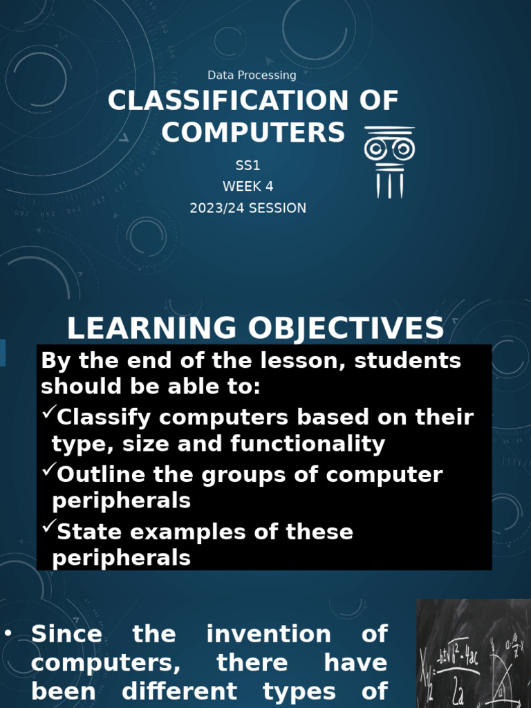Wk 4 - Classification of Computers | PDF