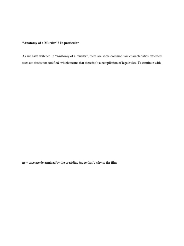 Anatomy of a Murder | PDF