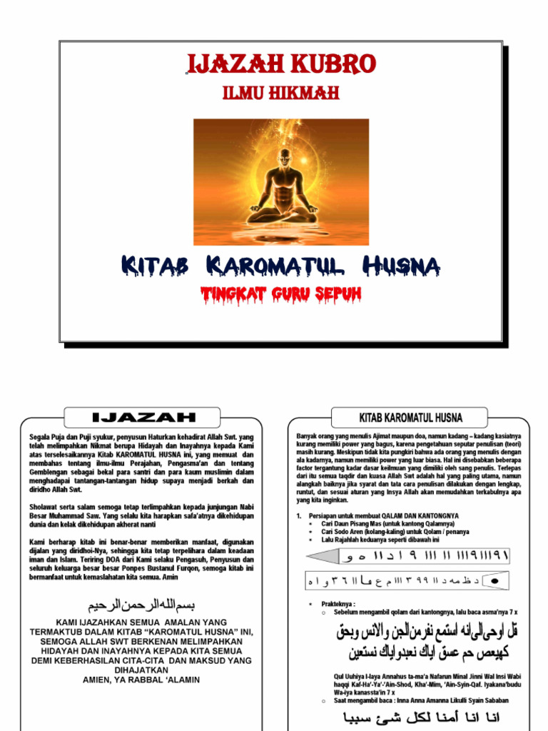 Karomatul Husna Modul Kitab | PDF