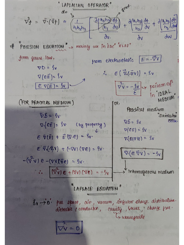 Laplacian Equation and Their Questions | PDF