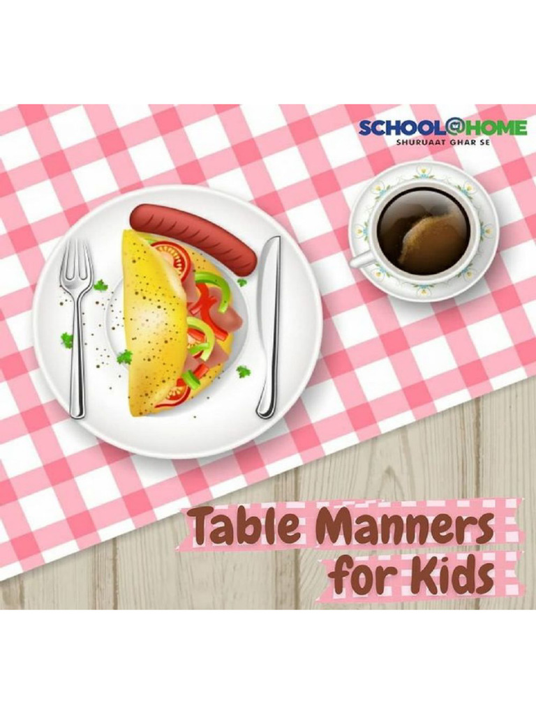 Table Manners For Kids | PDF
