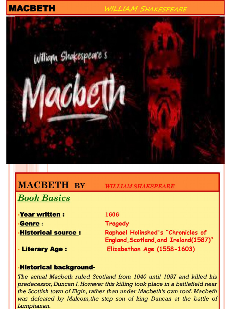 Macbeth PPT - 1 | PDF