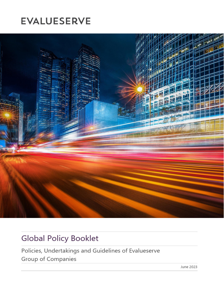 Global Policy Booklet - Version 4.01 | PDF