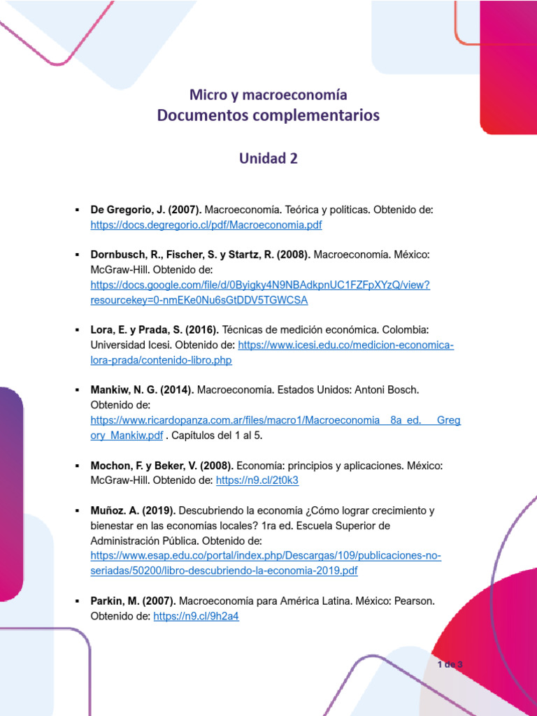 Documentos Complementarios de La Unidad 2 | PDF