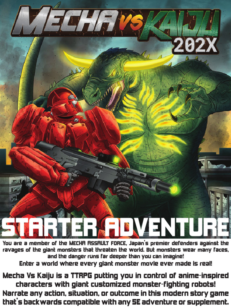Mecha vs Kaiju 202X Starter Adventure | PDF