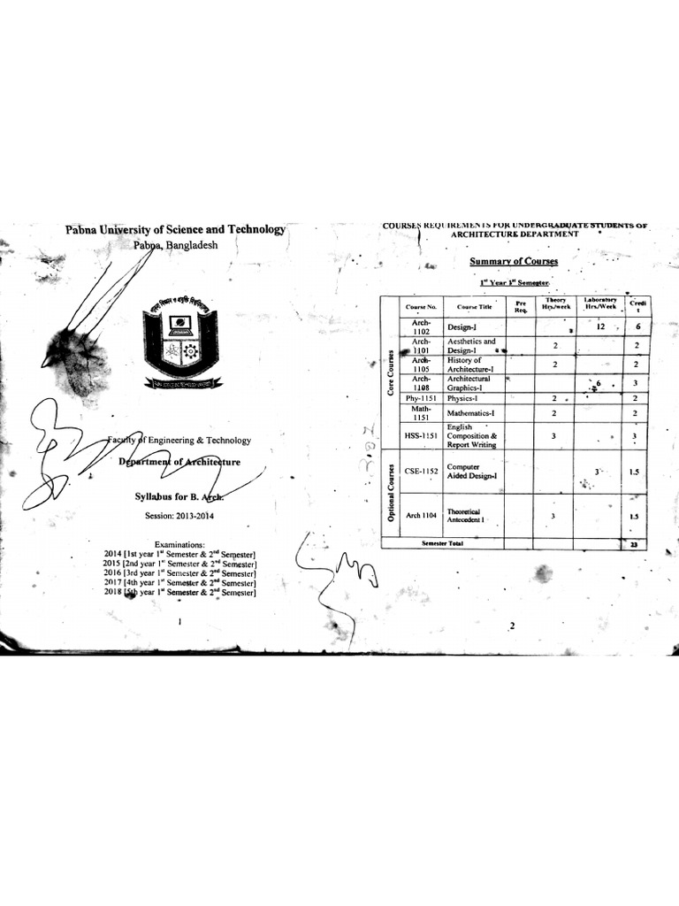 Architecture Syllabus | PDF