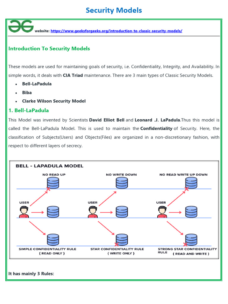 L02_IS_Security Models | PDF