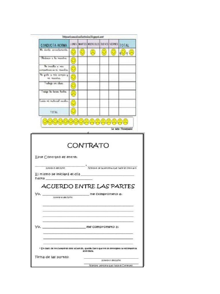 Qué Es Un Contrato Conductual | PDF