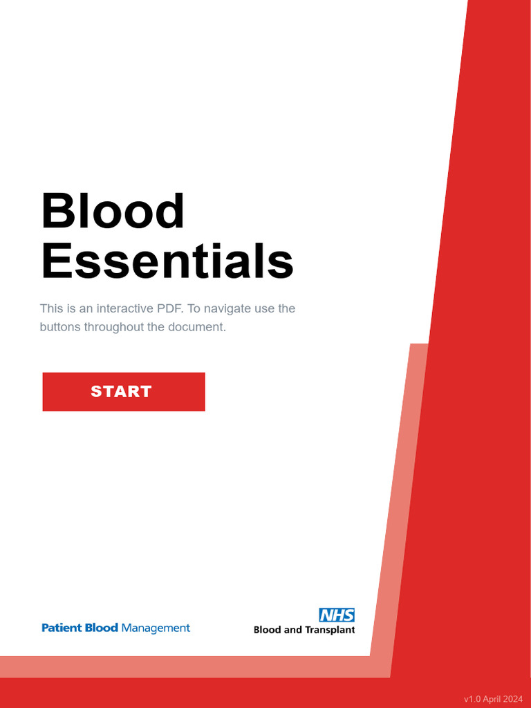 Blood Essentials v1 April 2024 | PDF