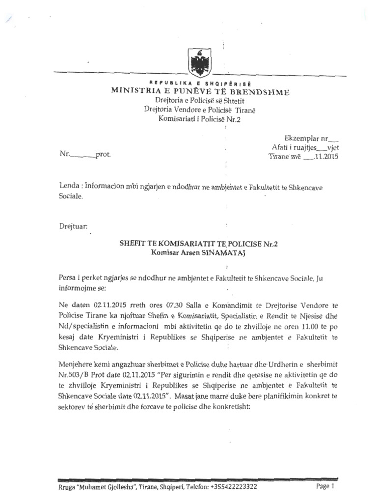 Ministria: E Pun1 :ve T: Brendshme | PDF