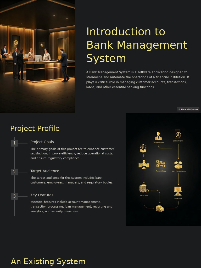Introduction To Bank Management System | PDF