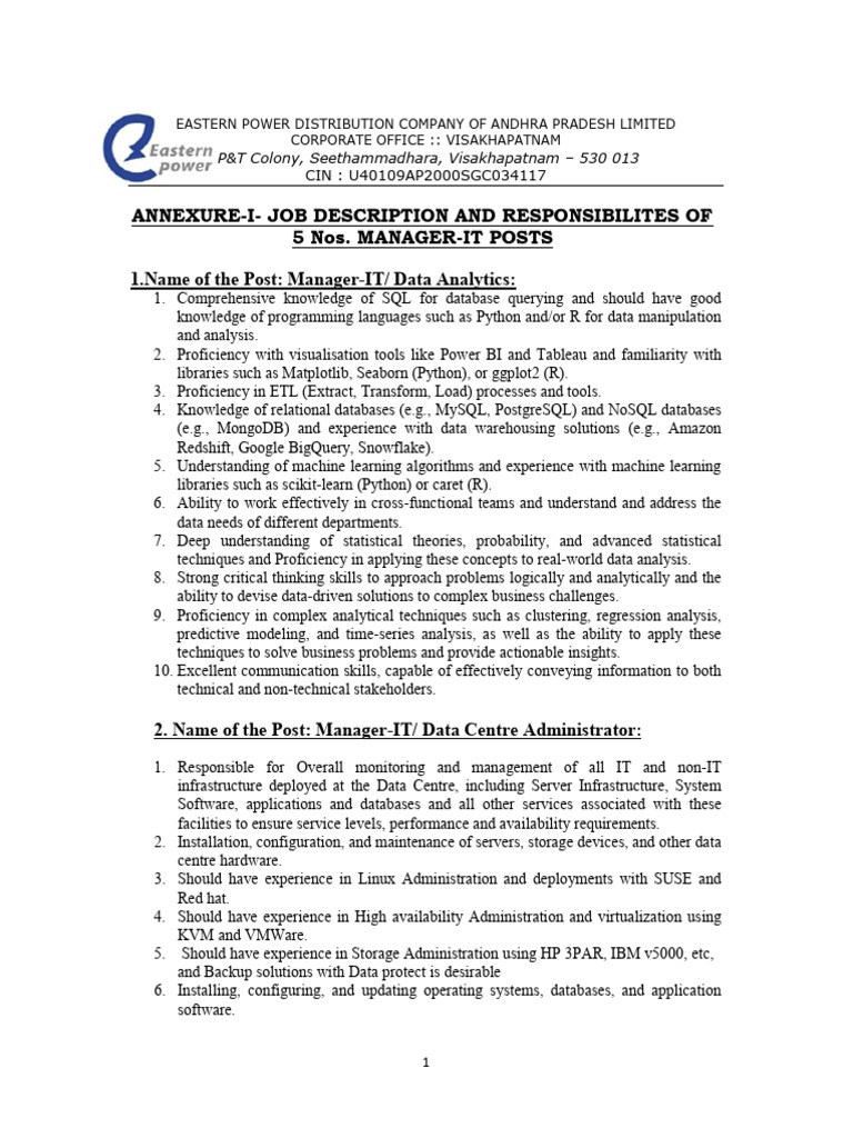 Annexure-I | PDF