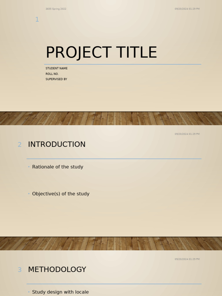 3655 viva presentation Template spring 2022 | PDF