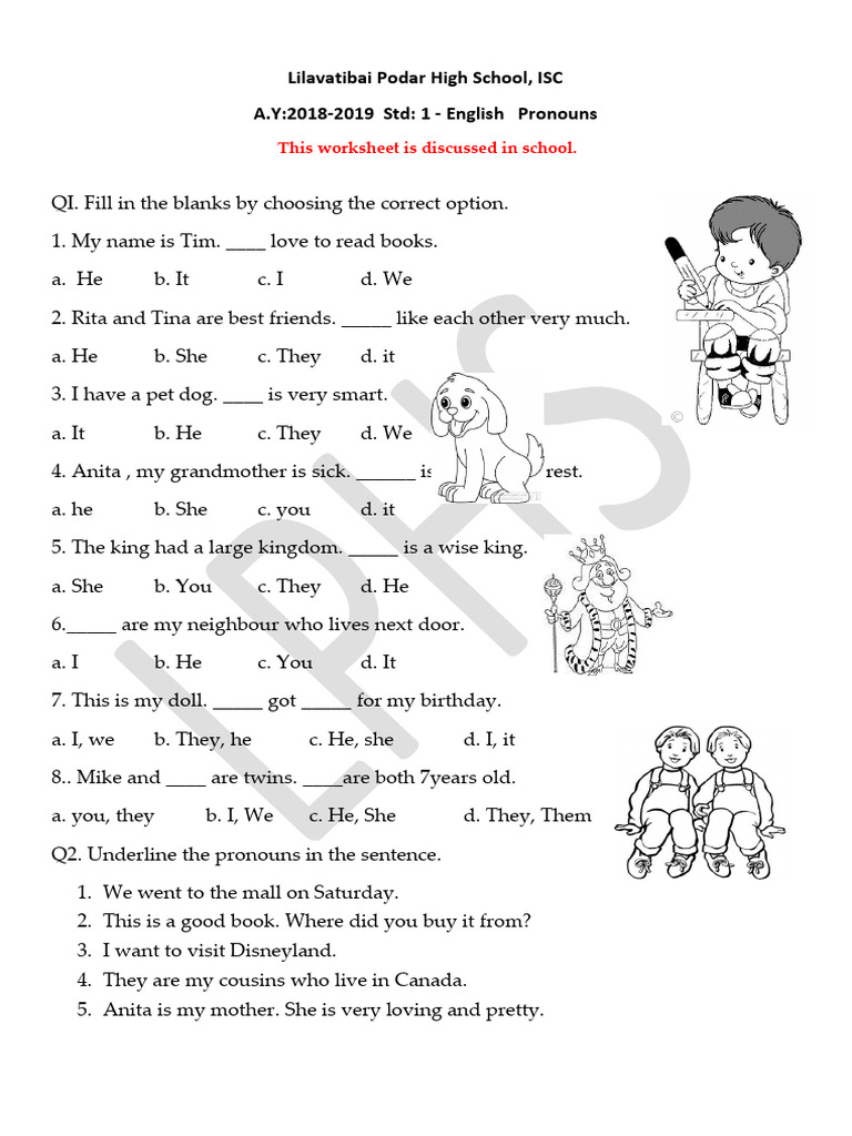 English Worksheet Aditi | PDF