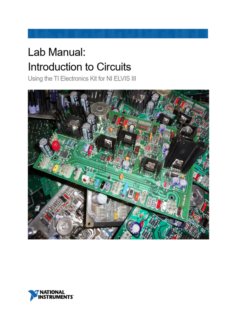 NI 1 LabManual-IntroductiontoCircuits | PDF