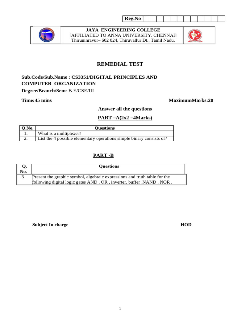 REMEDIAL TEST | PDF