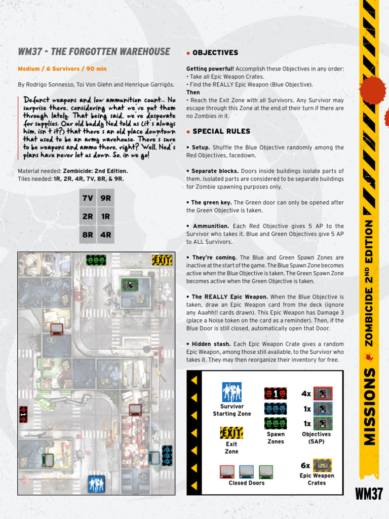 Mission WM37 The Forgotten Warehouse | PDF | Gaming | Tabletop Games