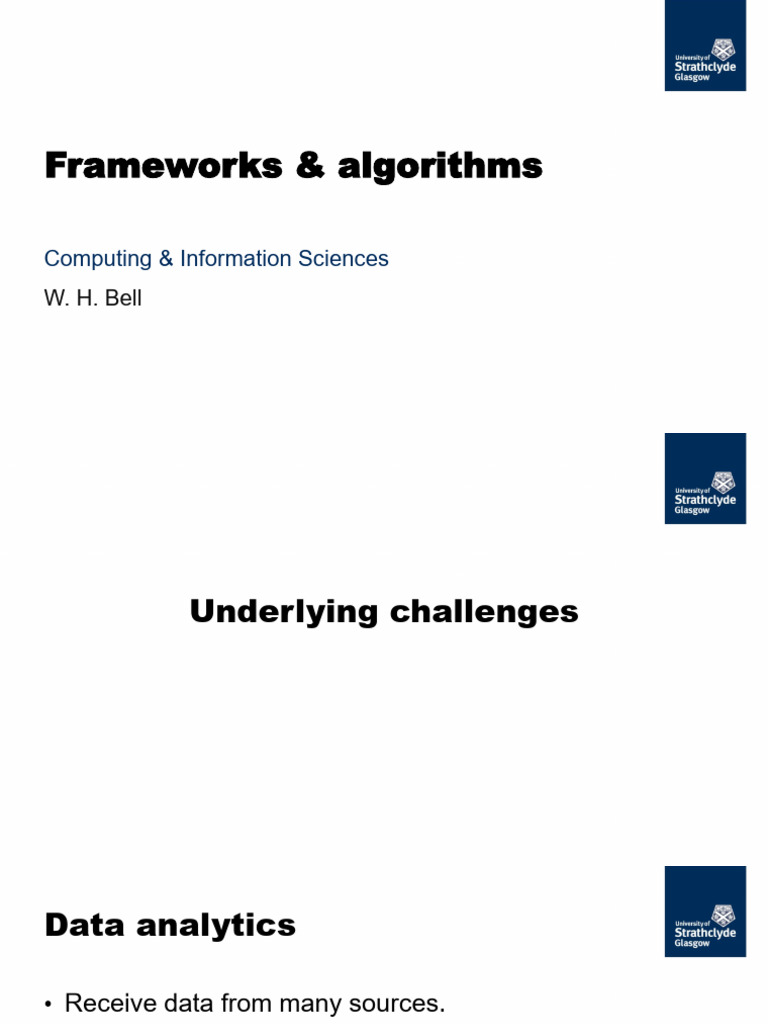 w02 01 FrameworksAndAlgorithms | PDF