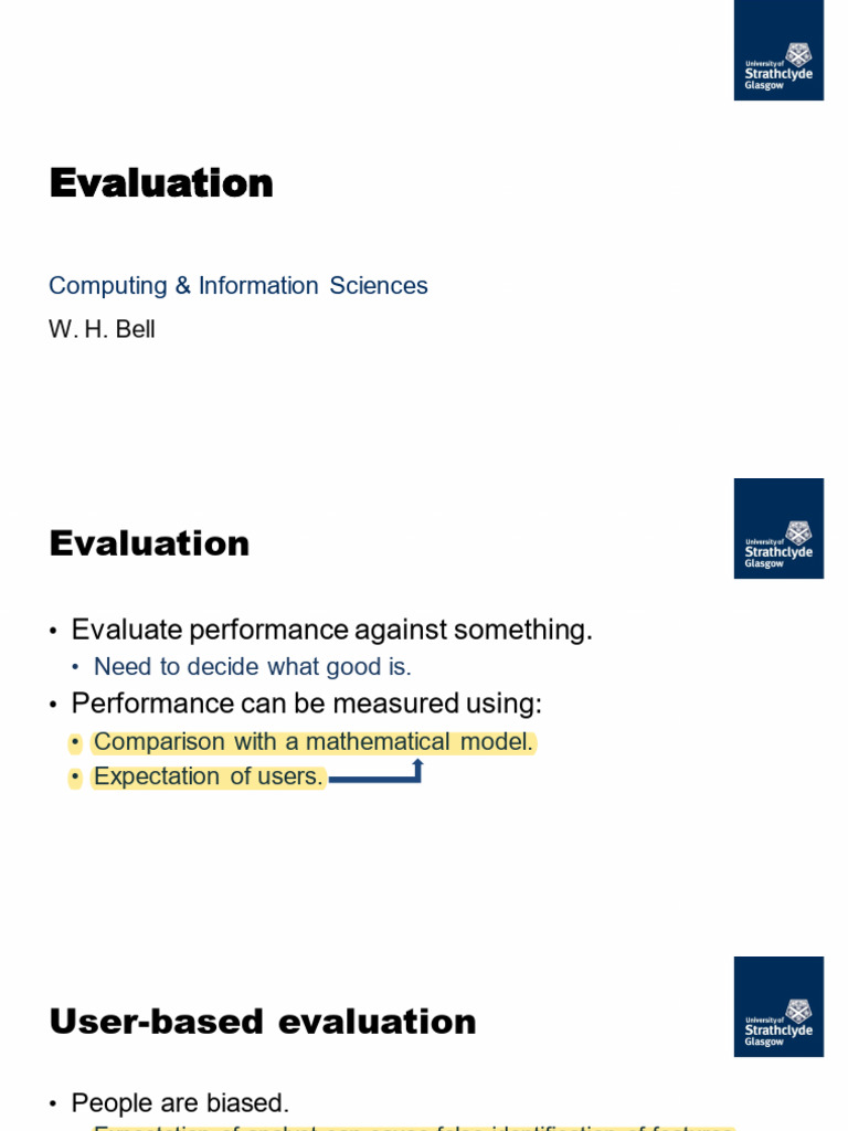 w05 01 Evaluation | PDF