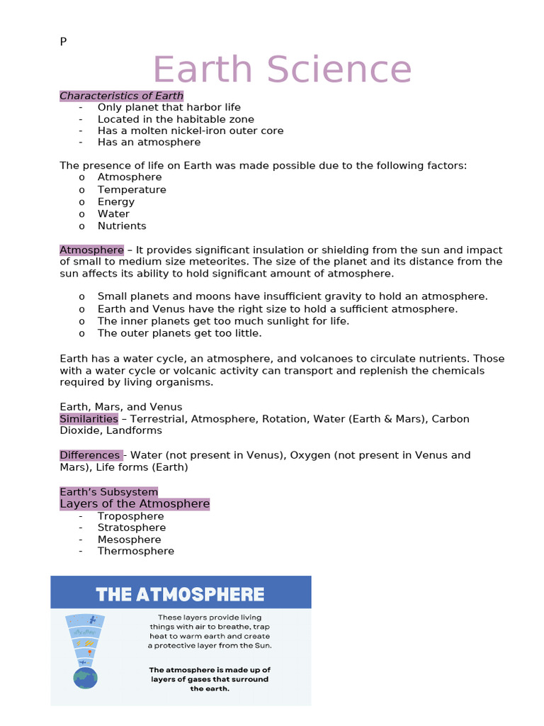 Earth Science | PDF