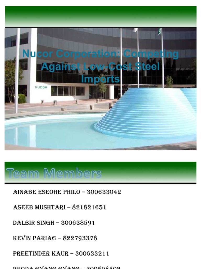 Nucor Corporation | PDF | Economies Of Scale | Competition