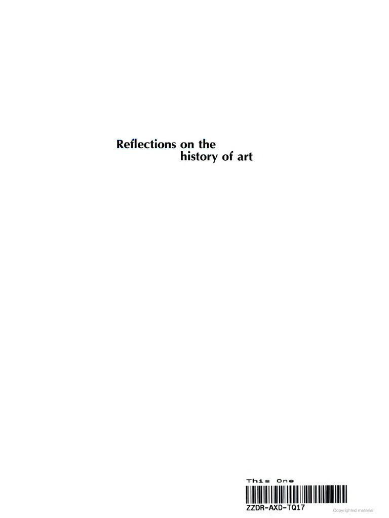 Reflections On The History of Art - Views and Reviews | PDF