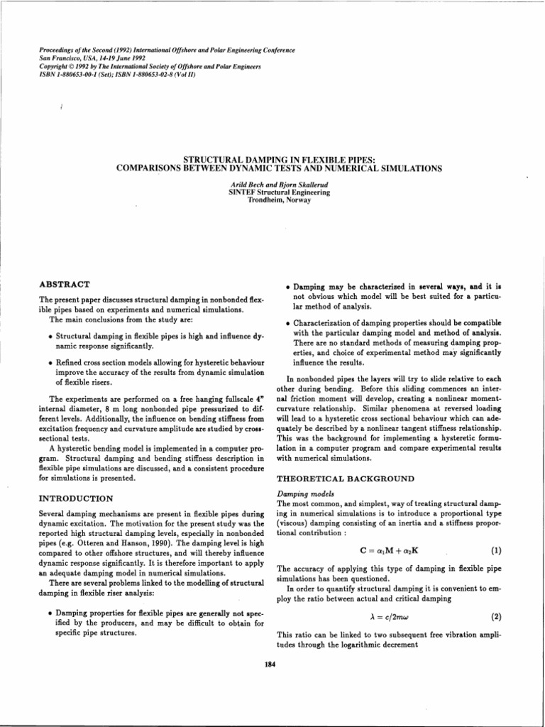 1992 ISOPE Bech Skallerud | PDF