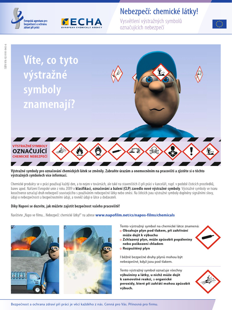 Eu-Osha Chemical Hazard Pictograms Leaflet Cs | PDF
