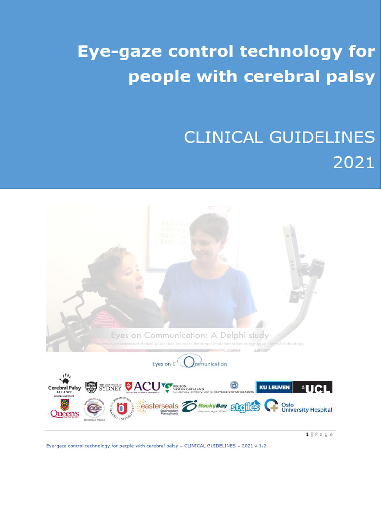 Eye-Gaze Control Technology Clinical Guidelines 2021 - v1.2 - FINAL | PDF