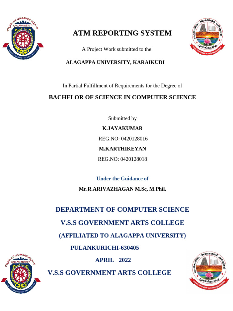 PROJECT FRONT PAGE | PDF