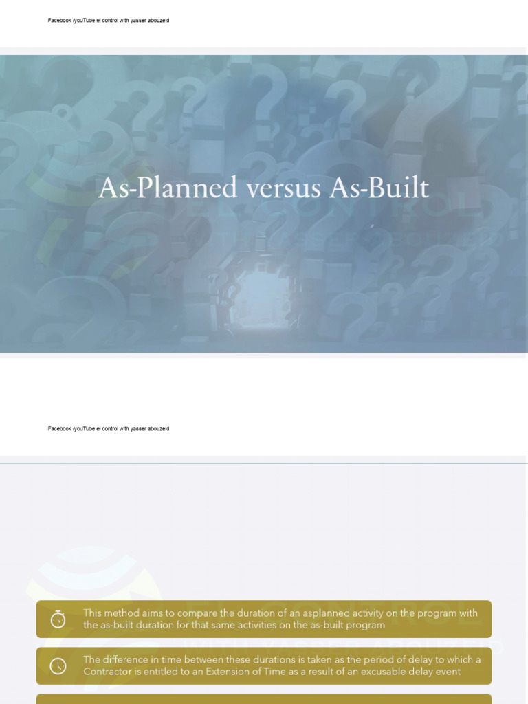 As-Planned vs As-Built Delay Analysis | PDF | Business