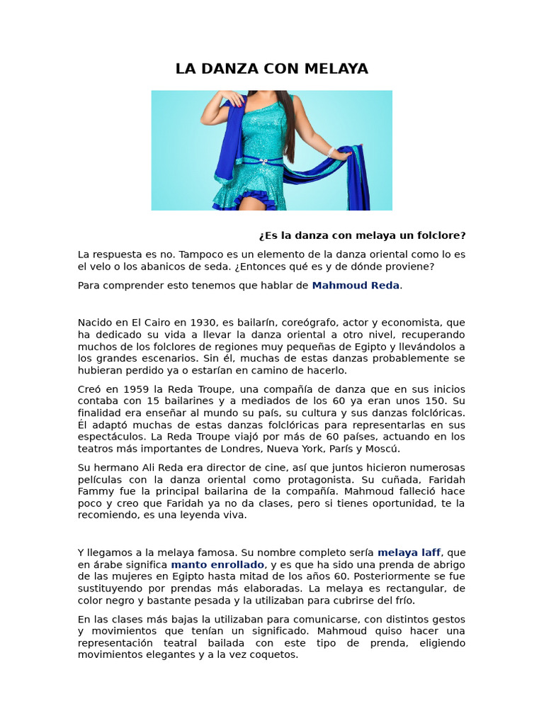 La Danza Con Melaya | PDF